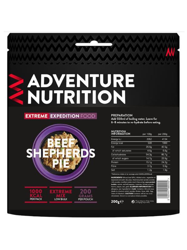 Extreme Expedition Food 1000 Kcal Beef Shepherds Pie